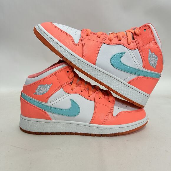 Jordan | Shoes | Nike Air Jordan Retro Mid Gs White Crimson Pulse ...